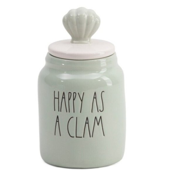 Rae Dunn | Kitchen | Rae Dunn Happy As A Clam Shell Canister Jar 8x45 ...